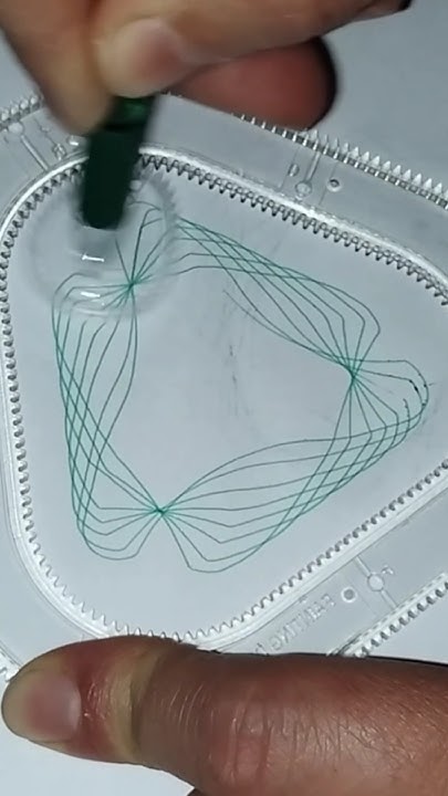 Spirograph triangle ART spirograph ruler 🌀 - YouTube