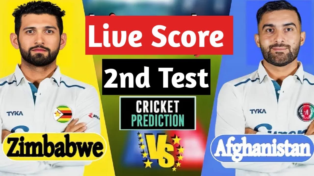 🔴Live : Afganistan vs Zimbabwe || Zim vs Afg 2nd Test Live | Live ...