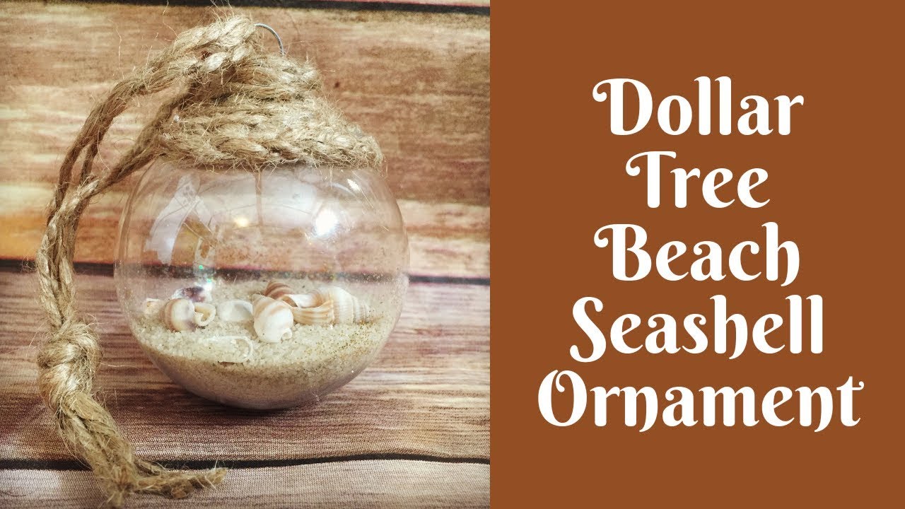 Dollar Tree Christmas Crats: Dollar Tree Seashell Ornament - YouTube
