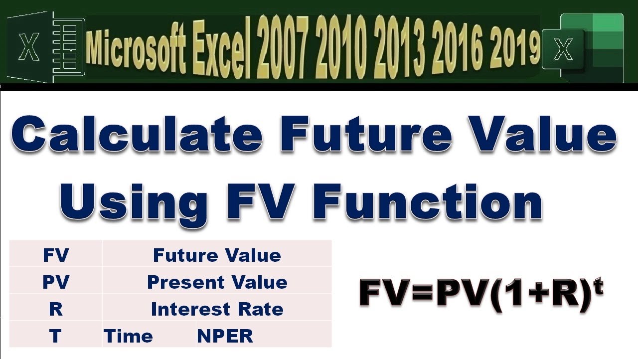 How To Use FV Formula In Excel Fv Function Excel Fv Function In How To Use FV Formula In Excel Fv Function Excel Fv Function In