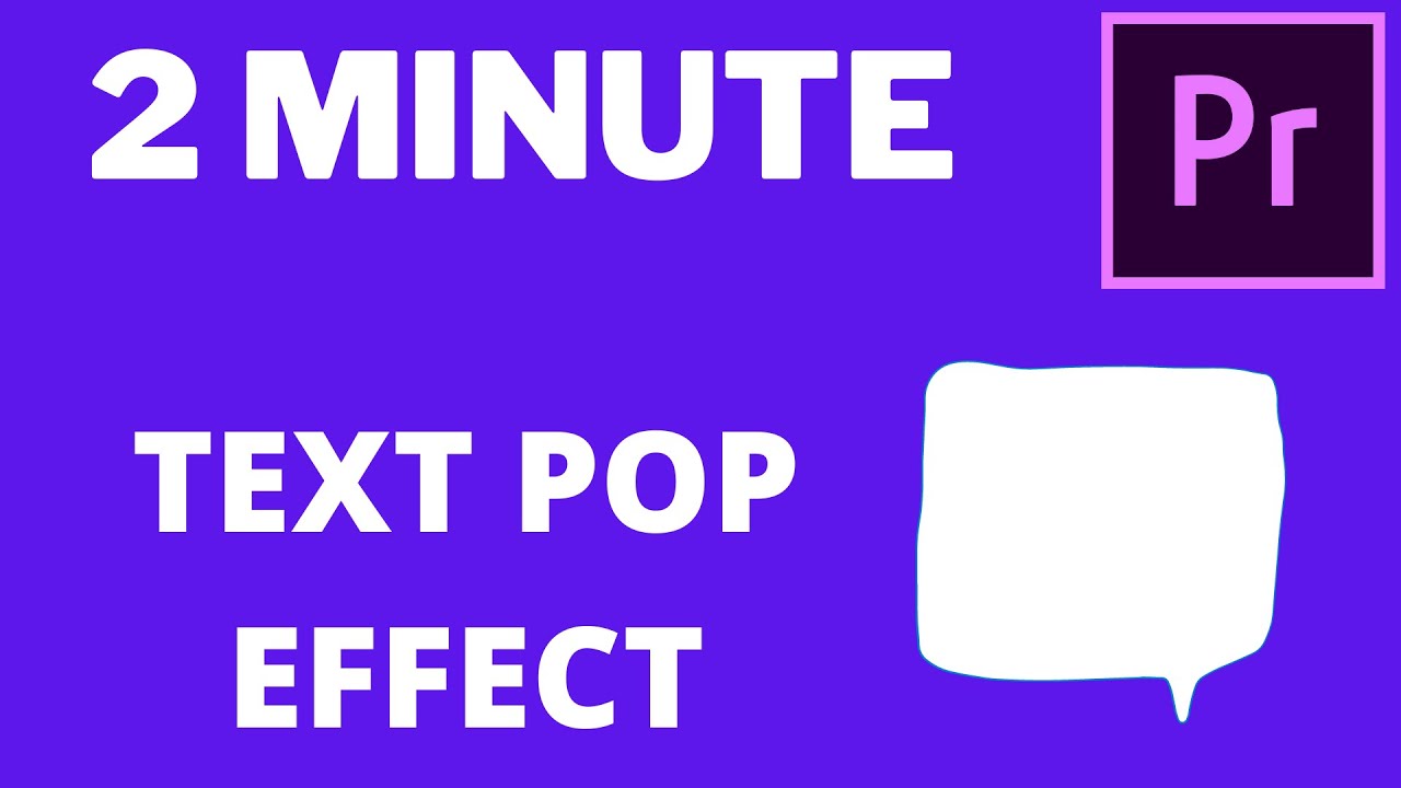 How To Make Text Pop In QUICK Premiere Pro Tutorial YouTube How To Make Text Pop In QUICK Premiere Pro Tutorial YouTube