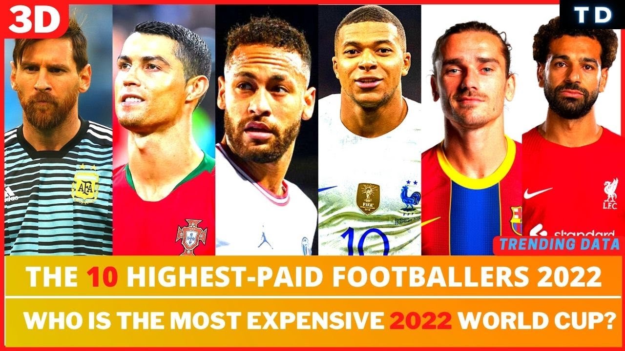 3D COMPARISON: Top 10 Highest Paid Footballers In 2022 | Trending Data ...