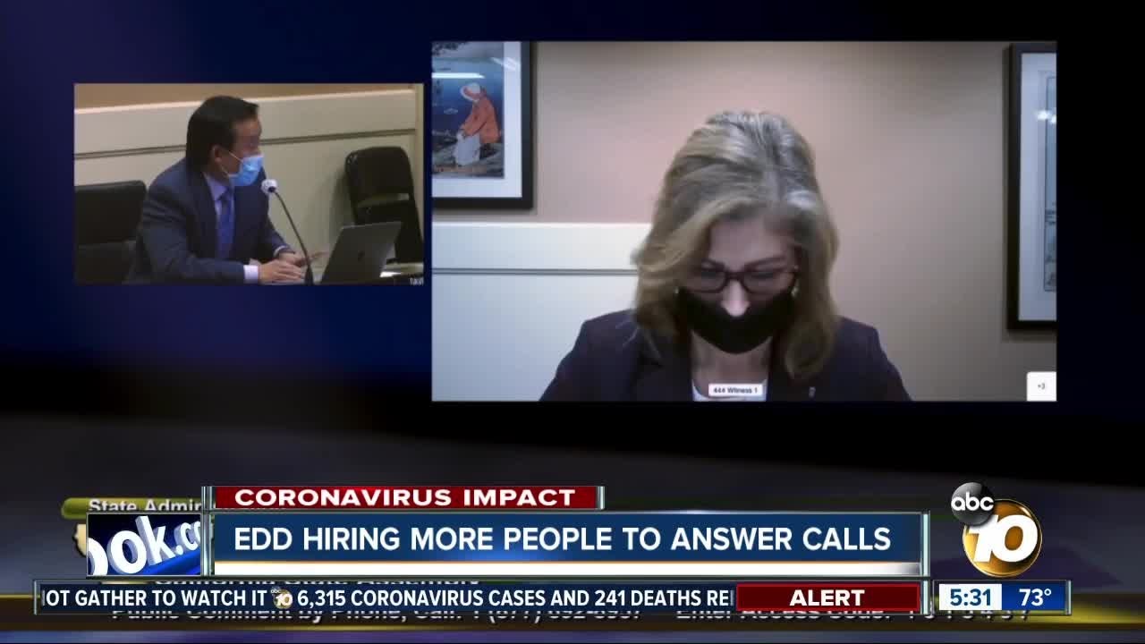 EDD hiring more people to answer calls - YouTube