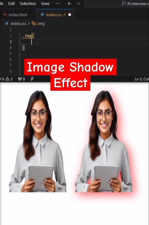 CSS Trick | How To Add Shadow to PNG Image for Professional look #shorts #css #csstricks - YouTube
