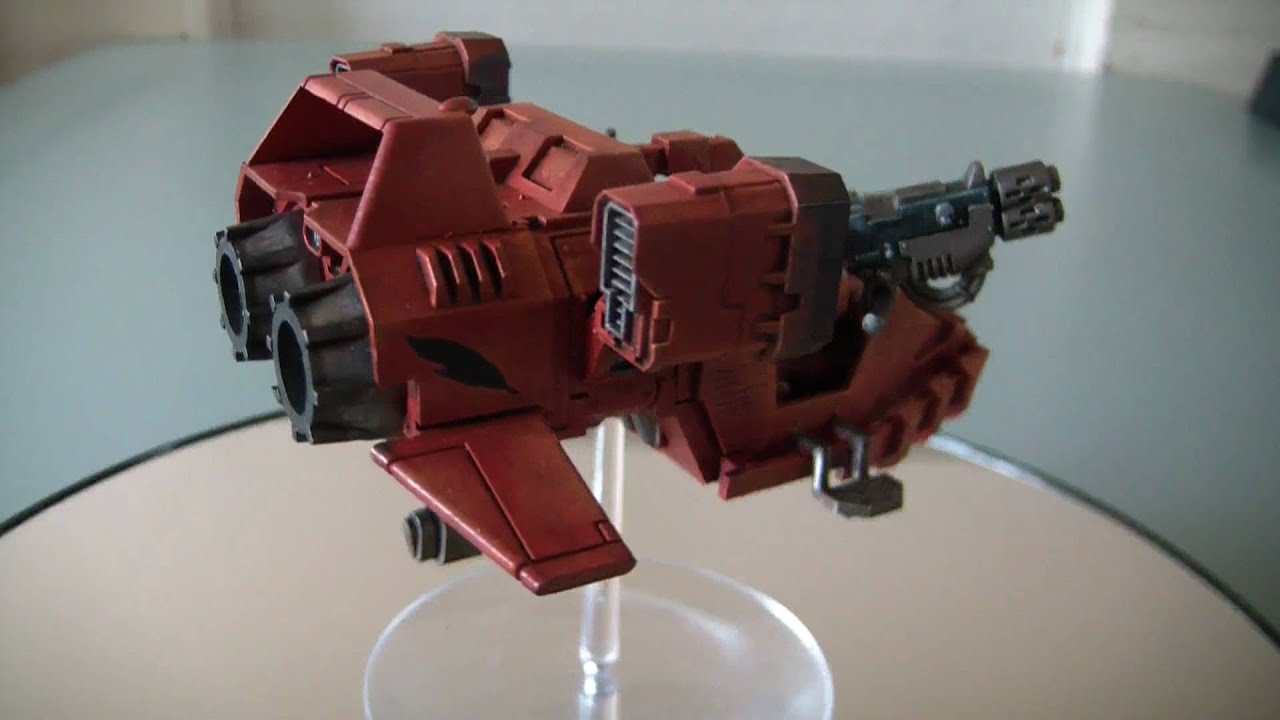 Warhammer 40K Black Rage # 24 Blood Angels Land speeder Typhoon - YouTube