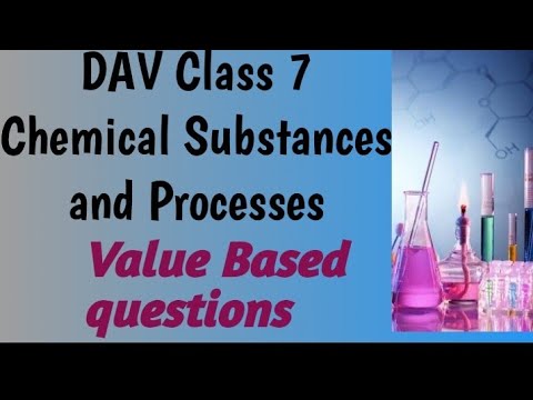 DAV Class 7 Science Ch.3 Value based questions - YouTube