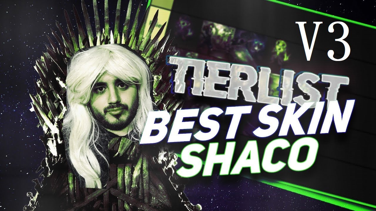 TIER LIST des SKINS de SHACO (avec le dernier "CRIME CITY") - YouTube
