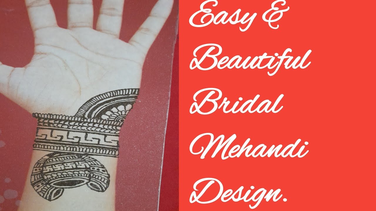 Easy&Beautiful Bridal Mehandi Design ll Simple & Cute Mehandi Design ll ...