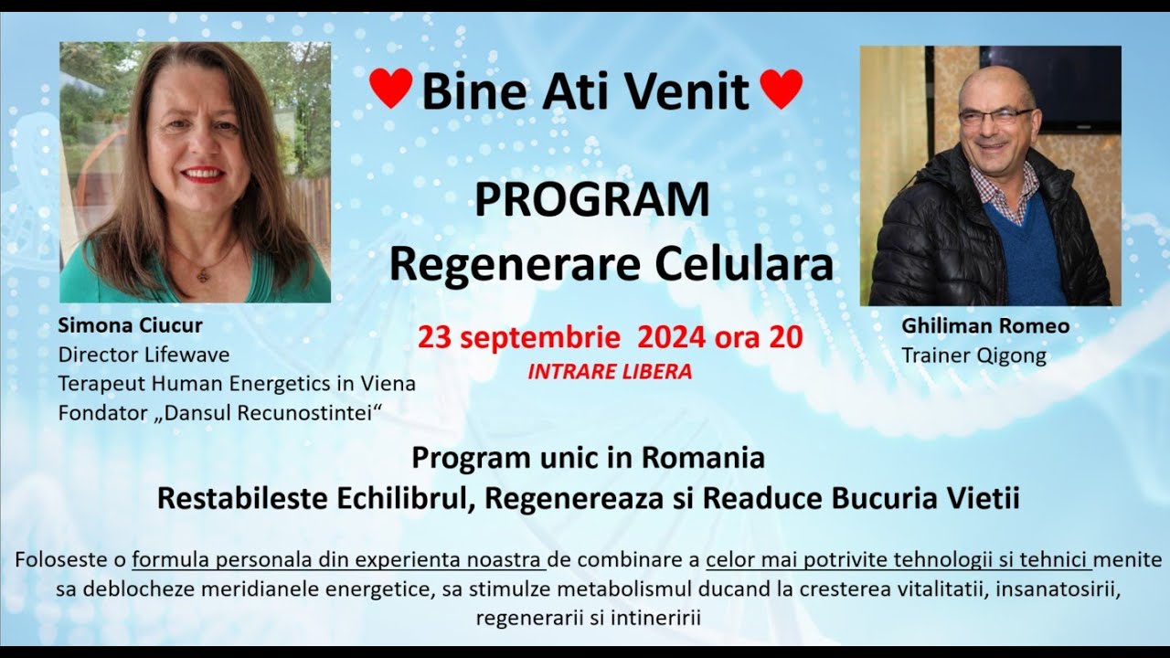 Lansare Program Regenerare Celulara - YouTube