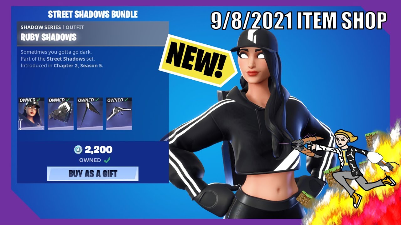*NEW* Ruby Shadows Bundle! | Fortnite Item Shop (8/9/2021) - YouTube