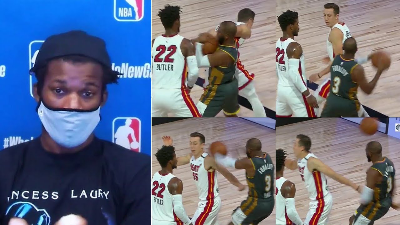 Chris Paul was Bullying Duncan Robinson so Jimmy Butler ran him over ...