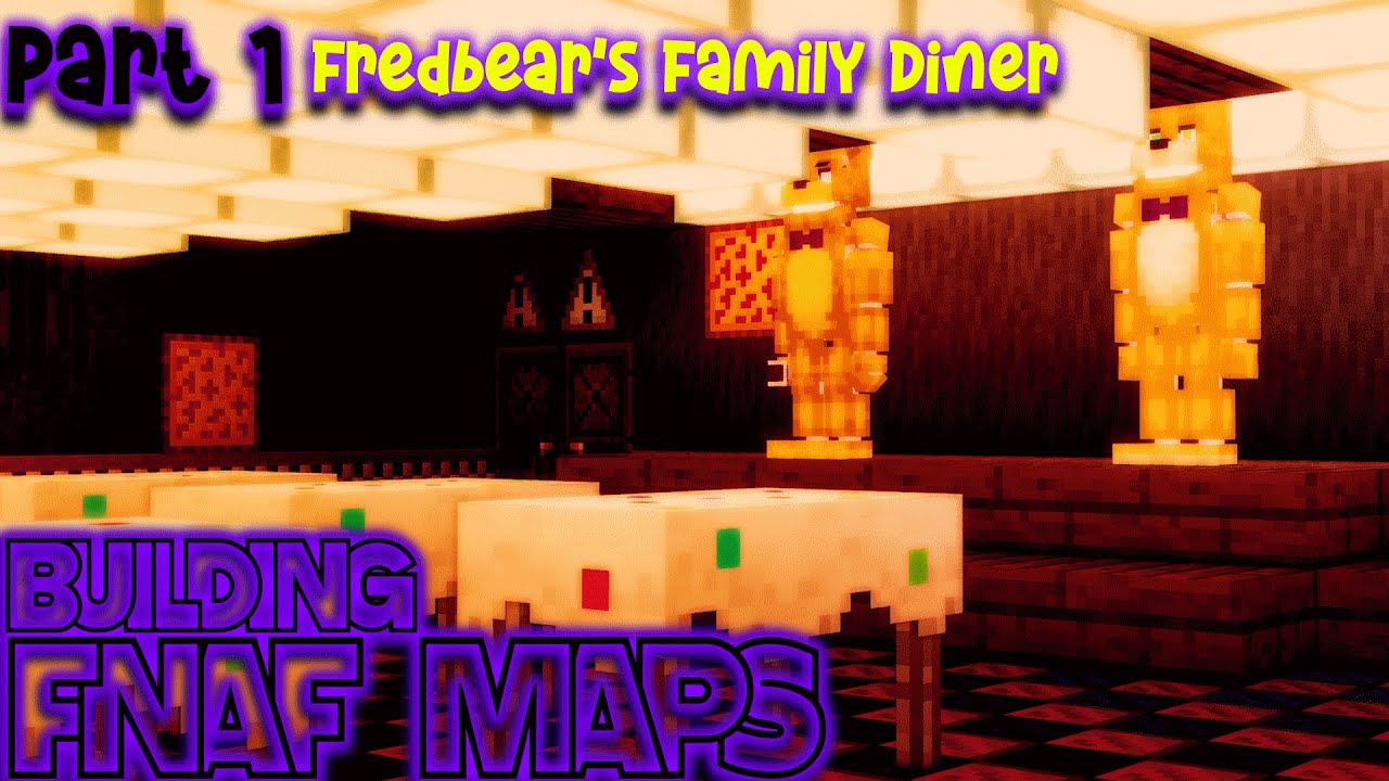 Minecraft FNAF || Building Fredbear's Family Diner (Part 1?) - YouTube