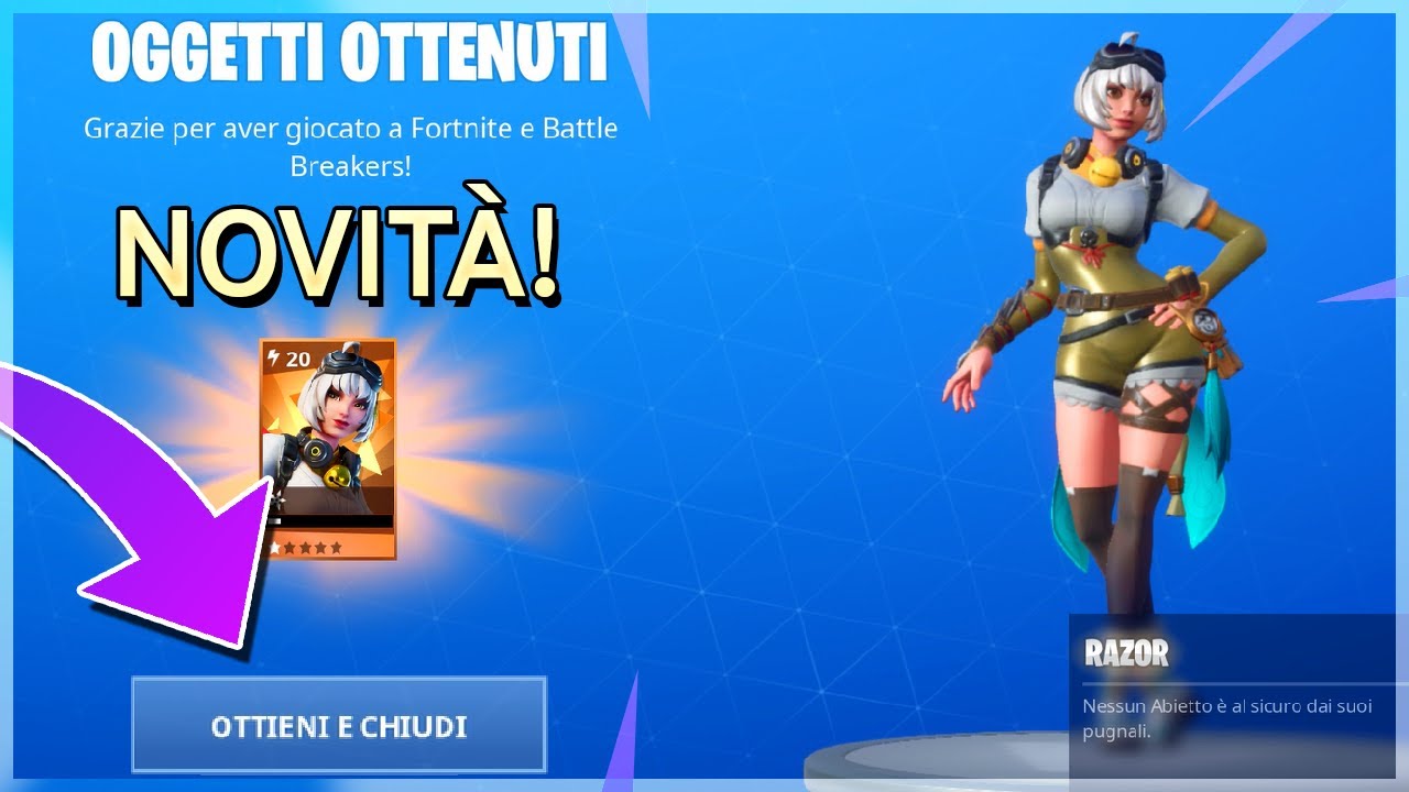 Ecco come Ottenere la *ESCLUSIVA* Razor in Fortnite Salva il Mondo ...