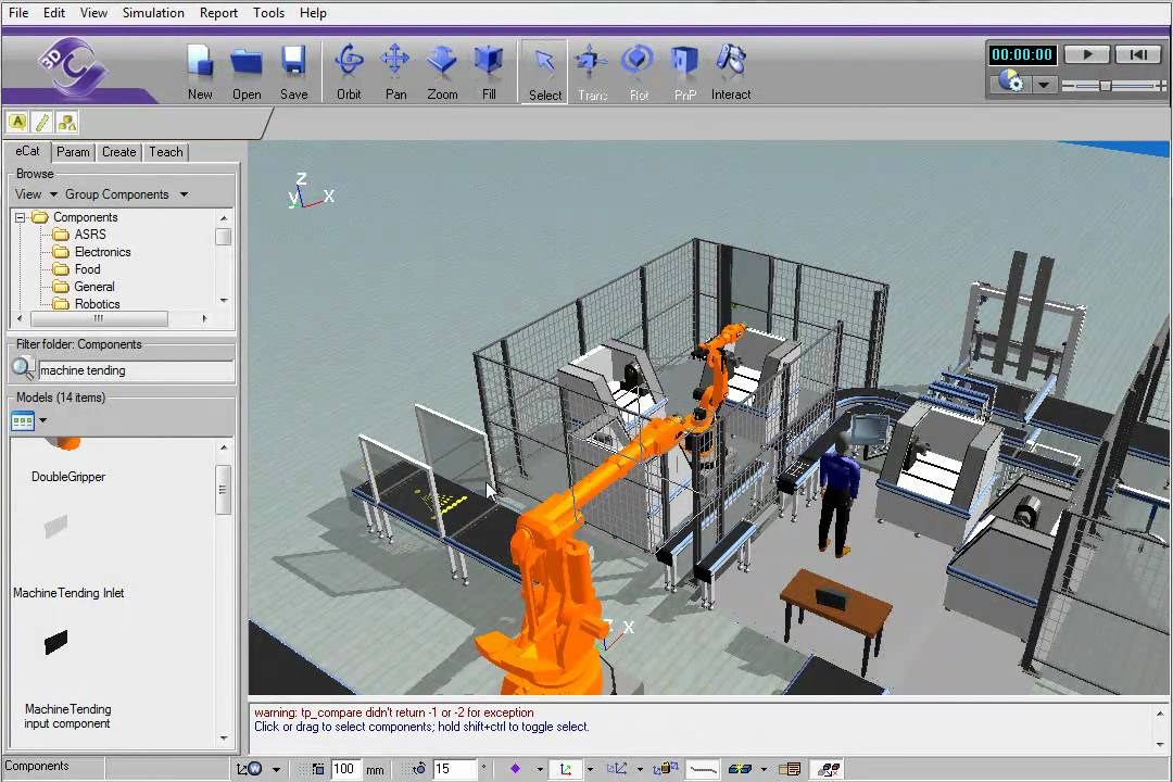 Machine Tending simulation component library from Visual Components ...