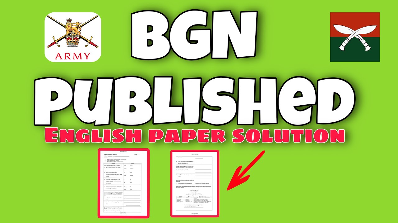 British Army English Practice Test | Complete Step-by-Step Solutions! # ...