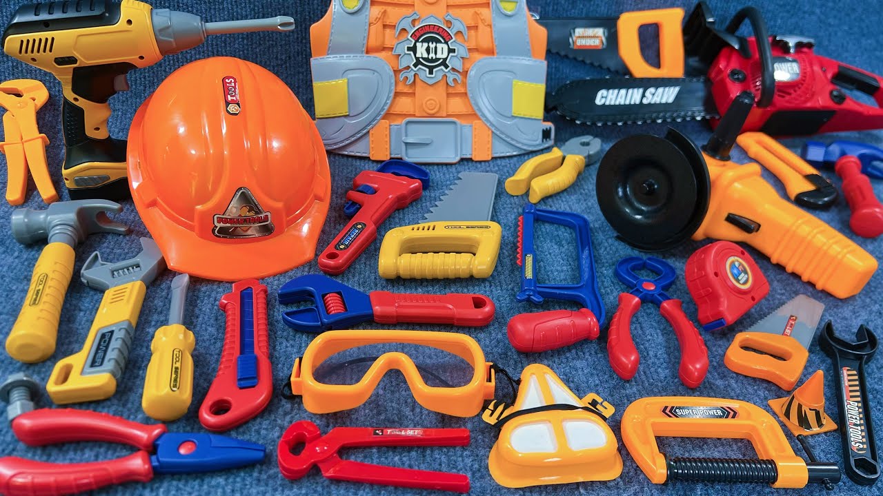 13 Minutes Satisfying with Unboxing Electric Saw Playset,Carpentry ...
