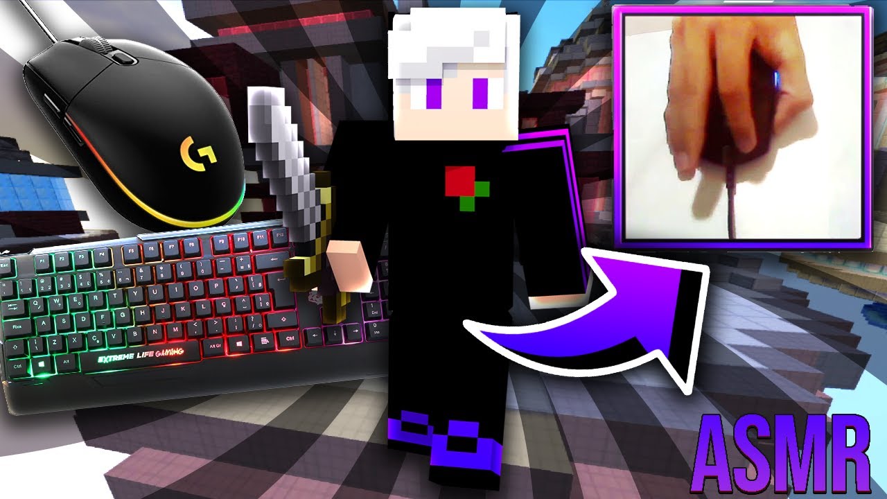 ASMR mouse + Keyboard sounds | Handcam BewdWars - YouTube