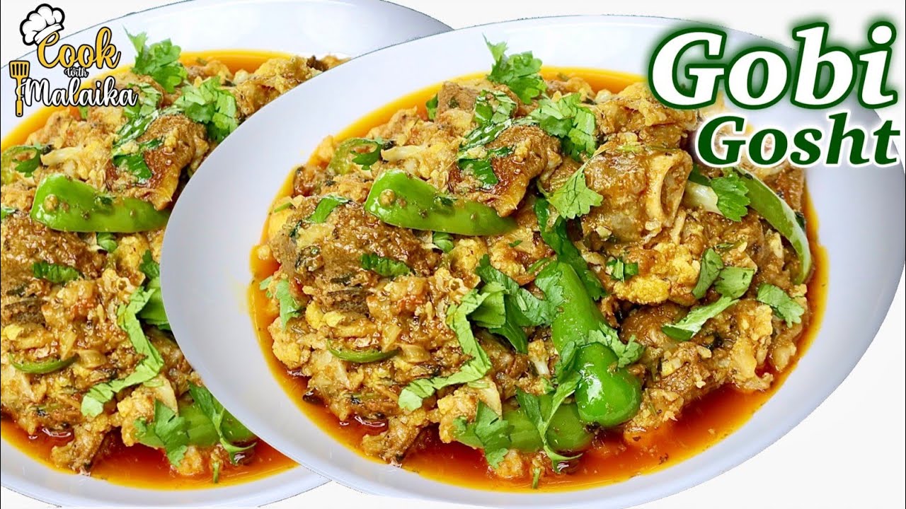 Gobi Gosht Recipe | گوبھی گوشت | Pakistani Gobi Gosht | By Cook With ...