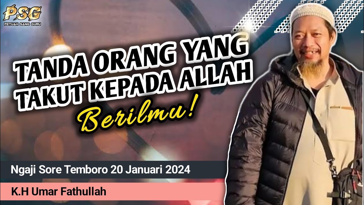 NGAJI SORE PONPES ALFATAH TEMBORO 20 JANUARI 2024. KYAI UMAR FATHULLAH ...