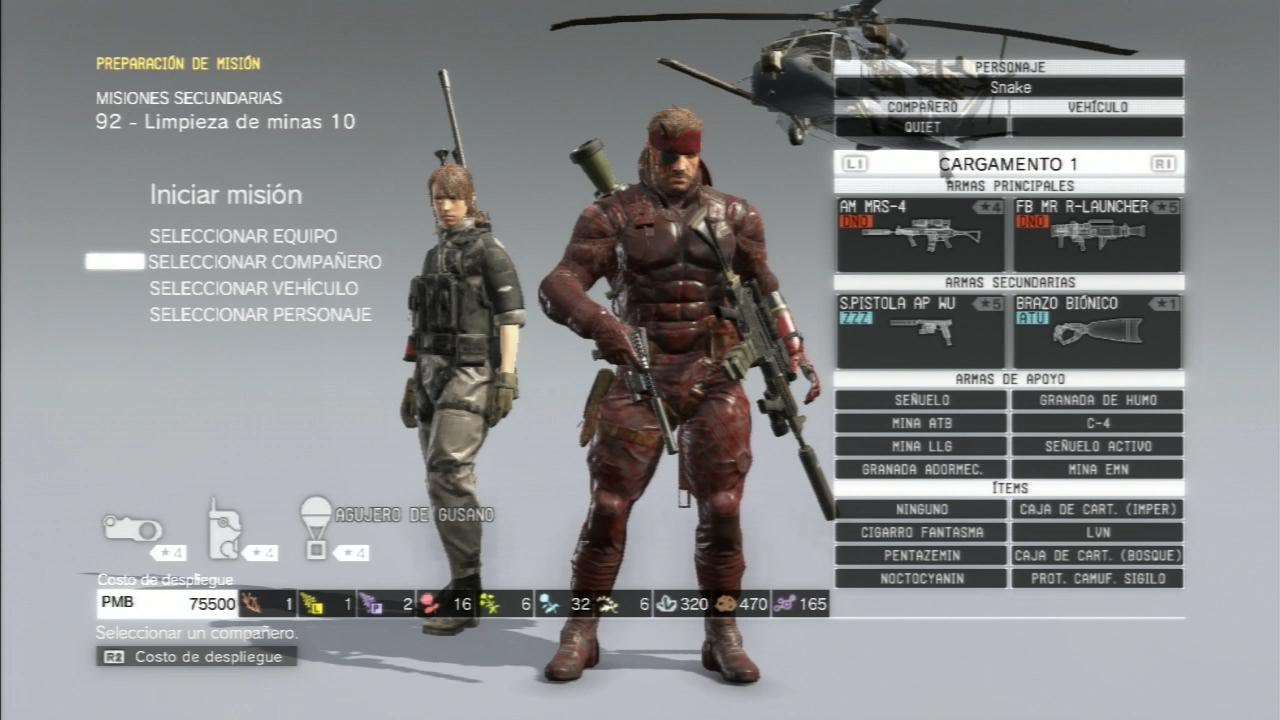 MGSV TPP Demon Points y como mantener a Quiet como Buddy - YouTube