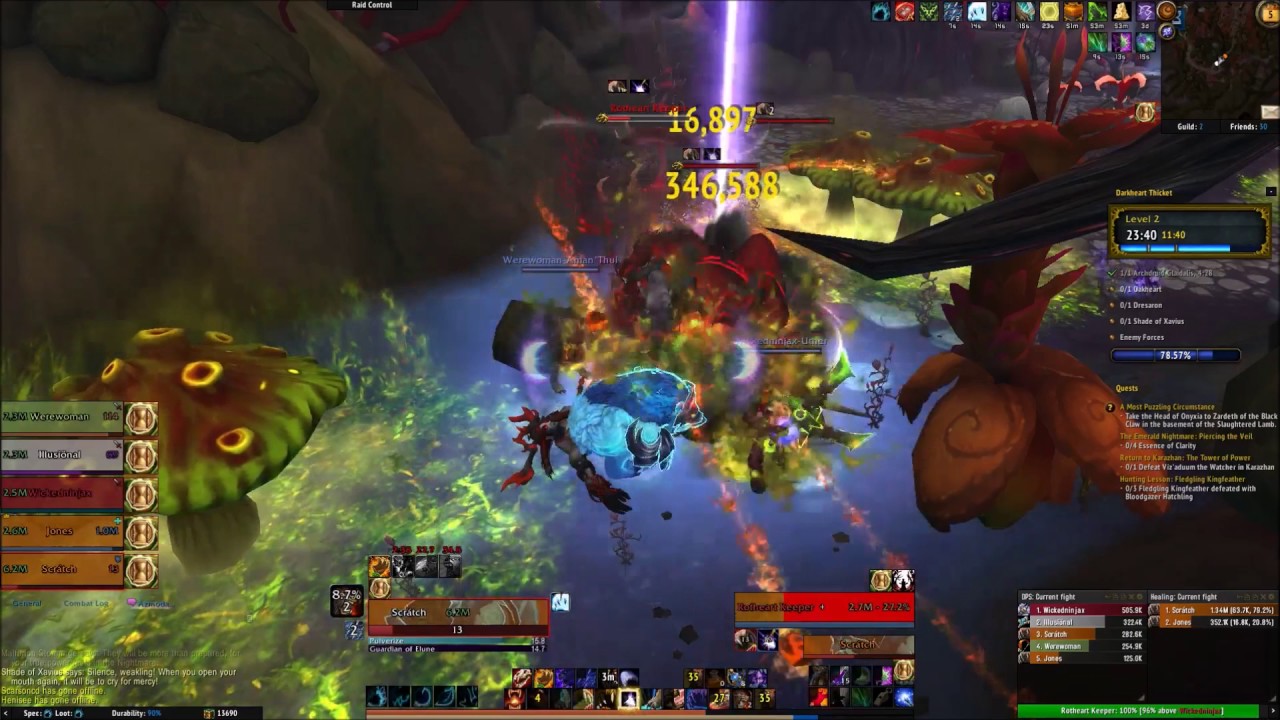 Guardian Druid UI test in mythic+ - YouTube