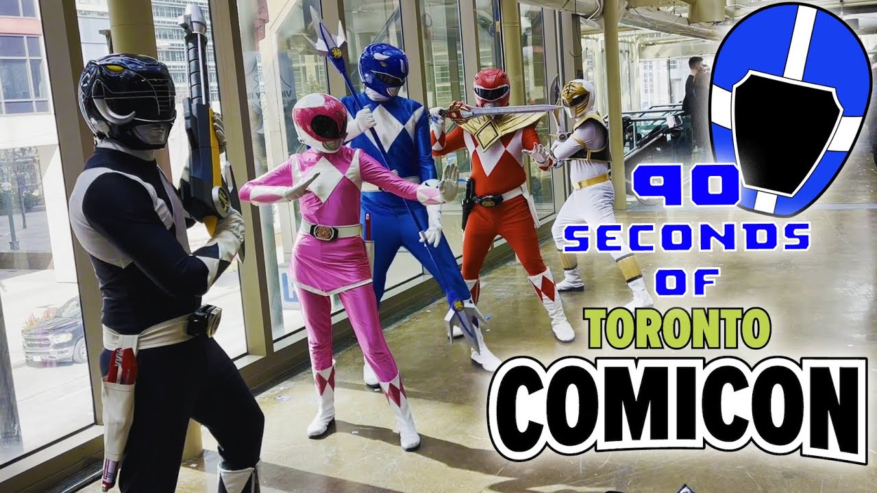 TORONTO COMIC CON 2023 (IN 90 SECONDS!) w/ The Power Rangers! - YouTube