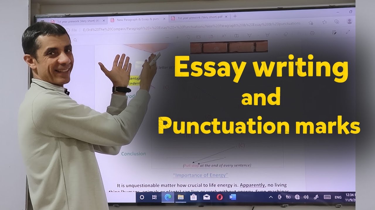 Essay writing & Punctuation marks - YouTube
