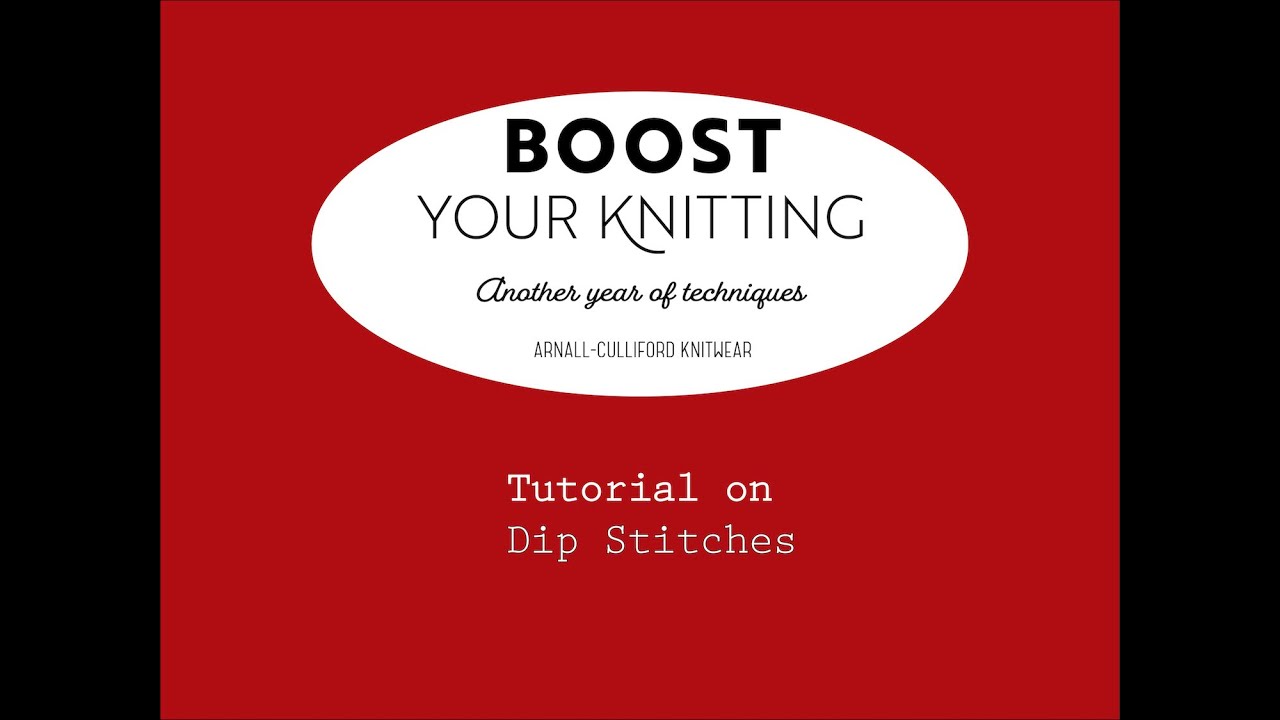 Dip Stitches Tutorial - YouTube