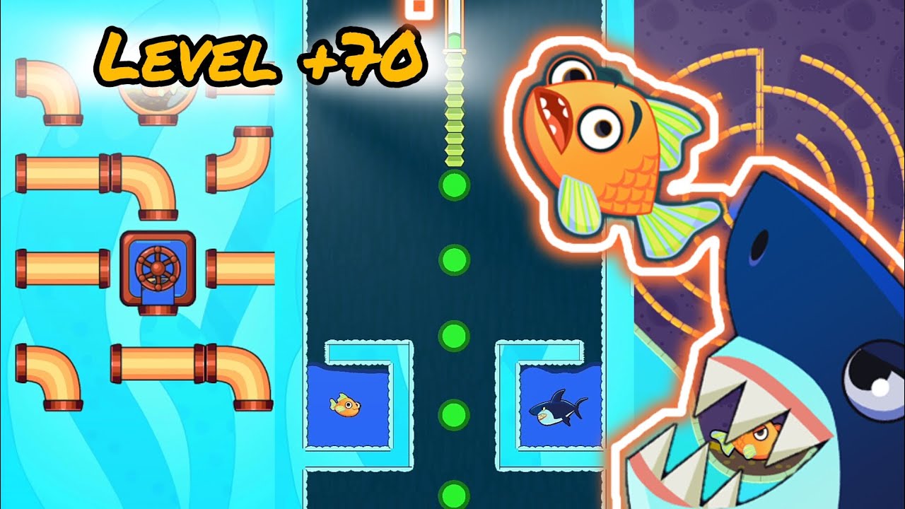 save the fish game 🐠 Game Play fish pin mobile 🦈 +70 level game fish ...