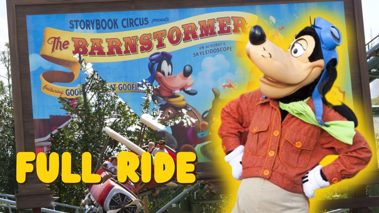 Goofy’s Barnstormer Ride - Full POV | Walt Disney World - YouTube