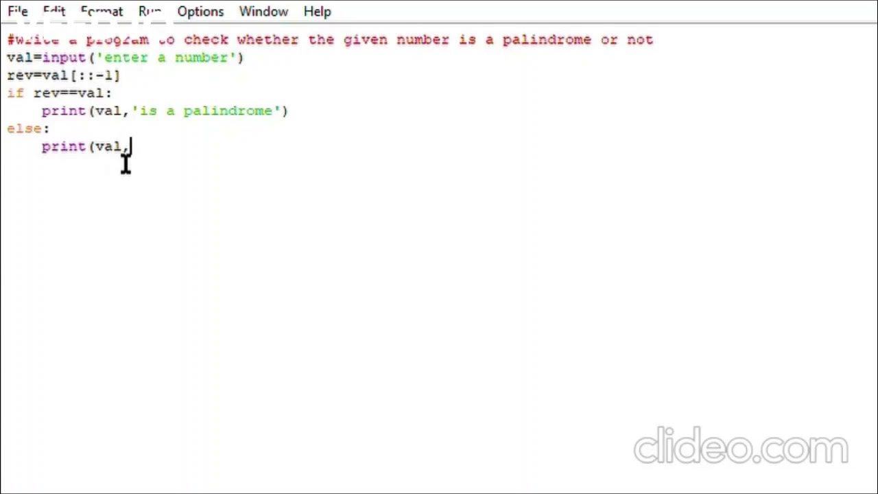 Write a program to check whether the given number is a palindrome or ...