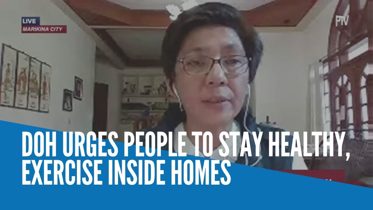 DOH urges people to stay healthy, exercise inside homes - YouTube