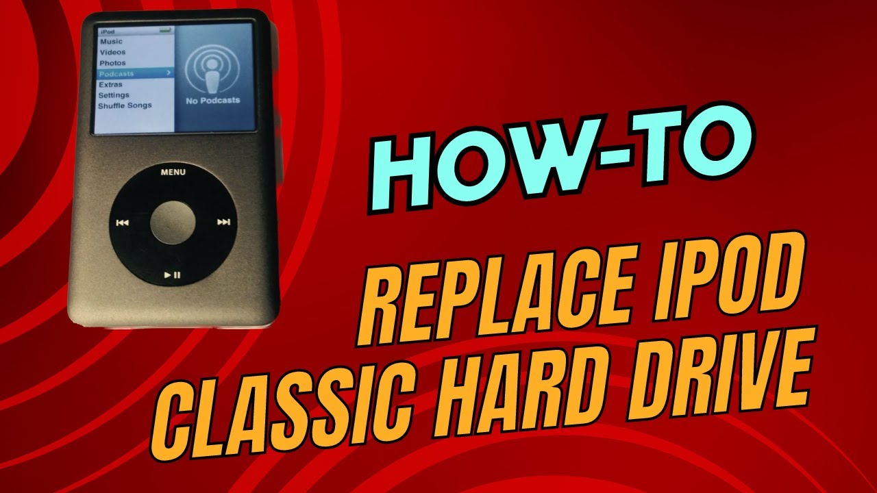 How to Replace a Hard Drive on Ipod Classic 5th 6th and 7th generations - YouTube