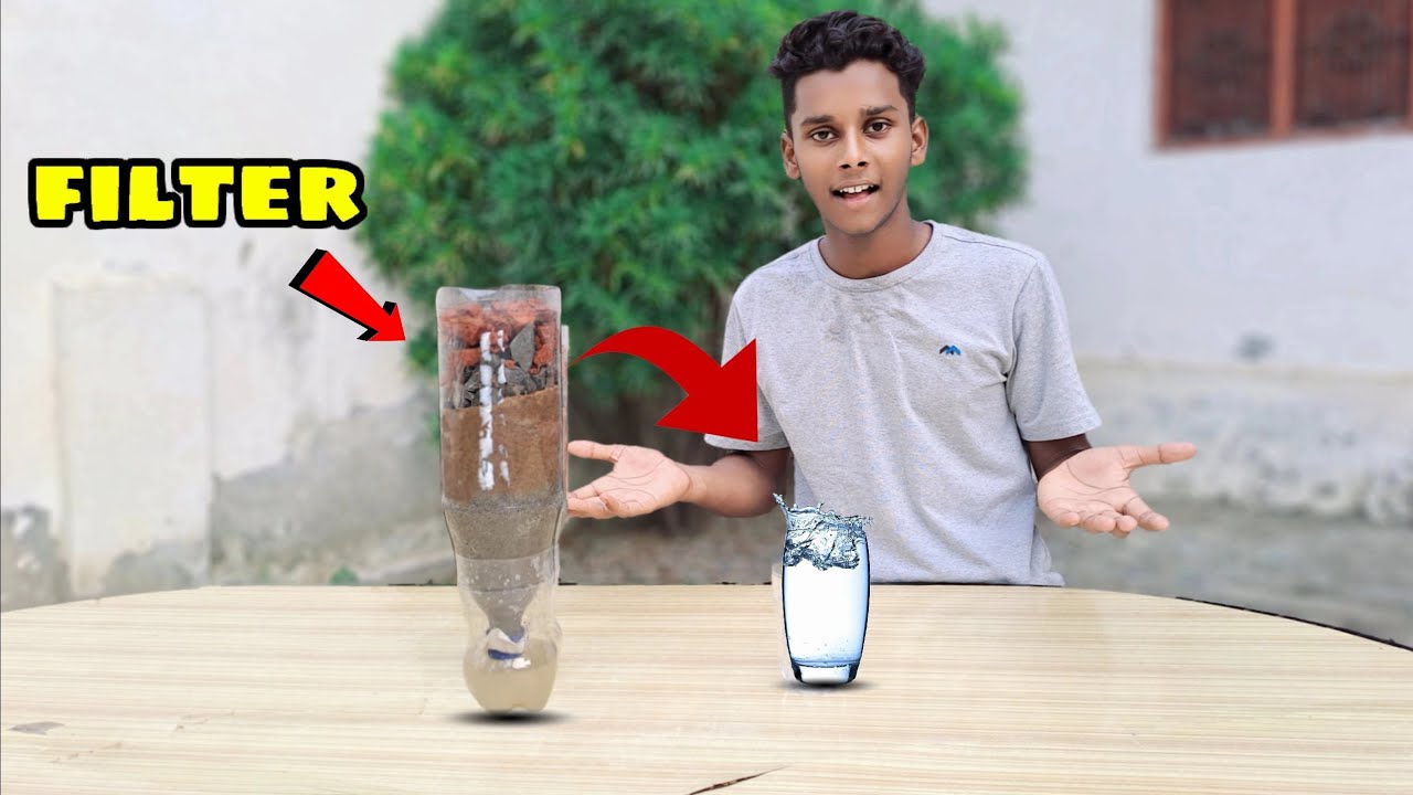 Make A Water Filter at Home with Bottle | Experiment A Simple Tutorial ...