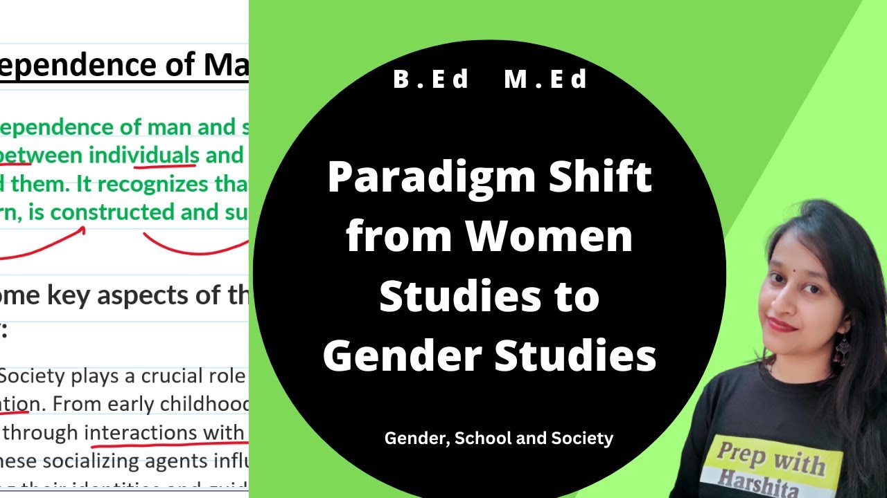 Paradigm shift from Women’s Studies to Gender Studies - YouTube