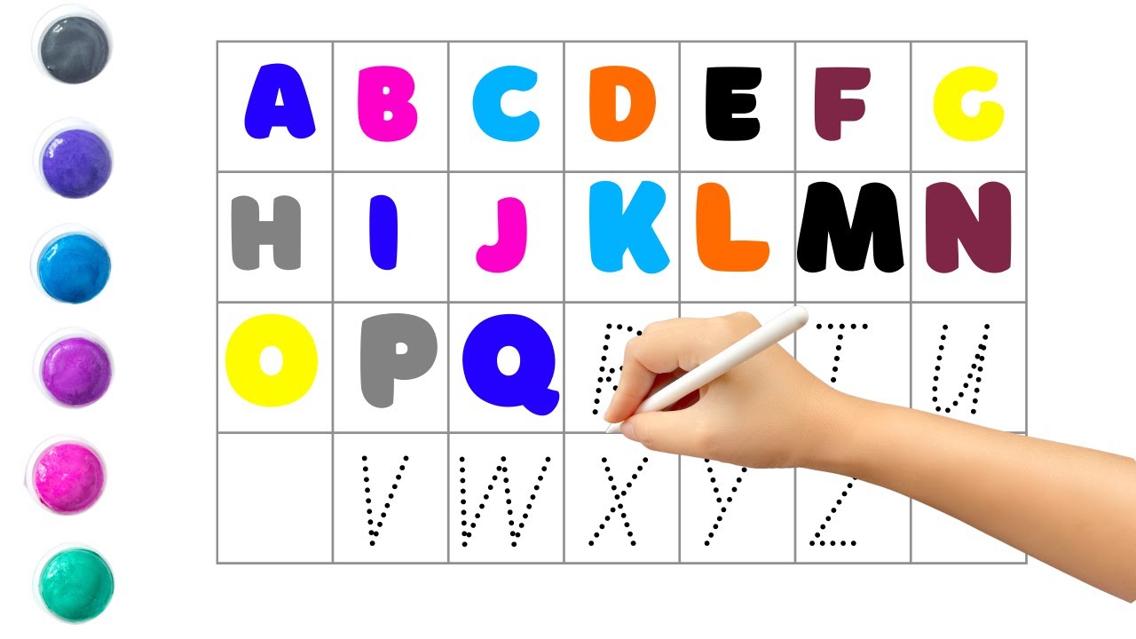 A to Z ABCDEFGHIJKLMNOPQRSTUVWXYZ || 1234567890 Number Count || How to ...