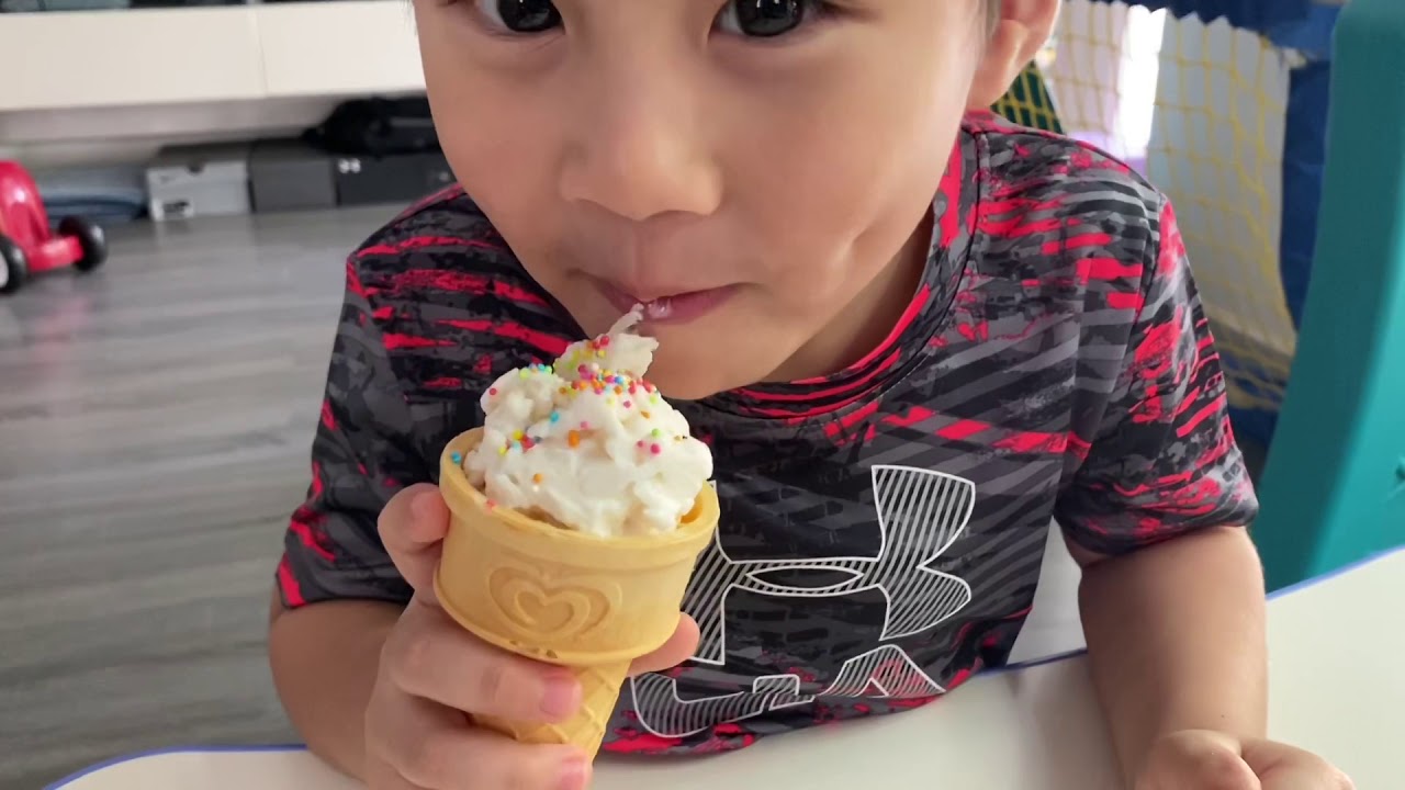 Ryan made iced cream - YouTube