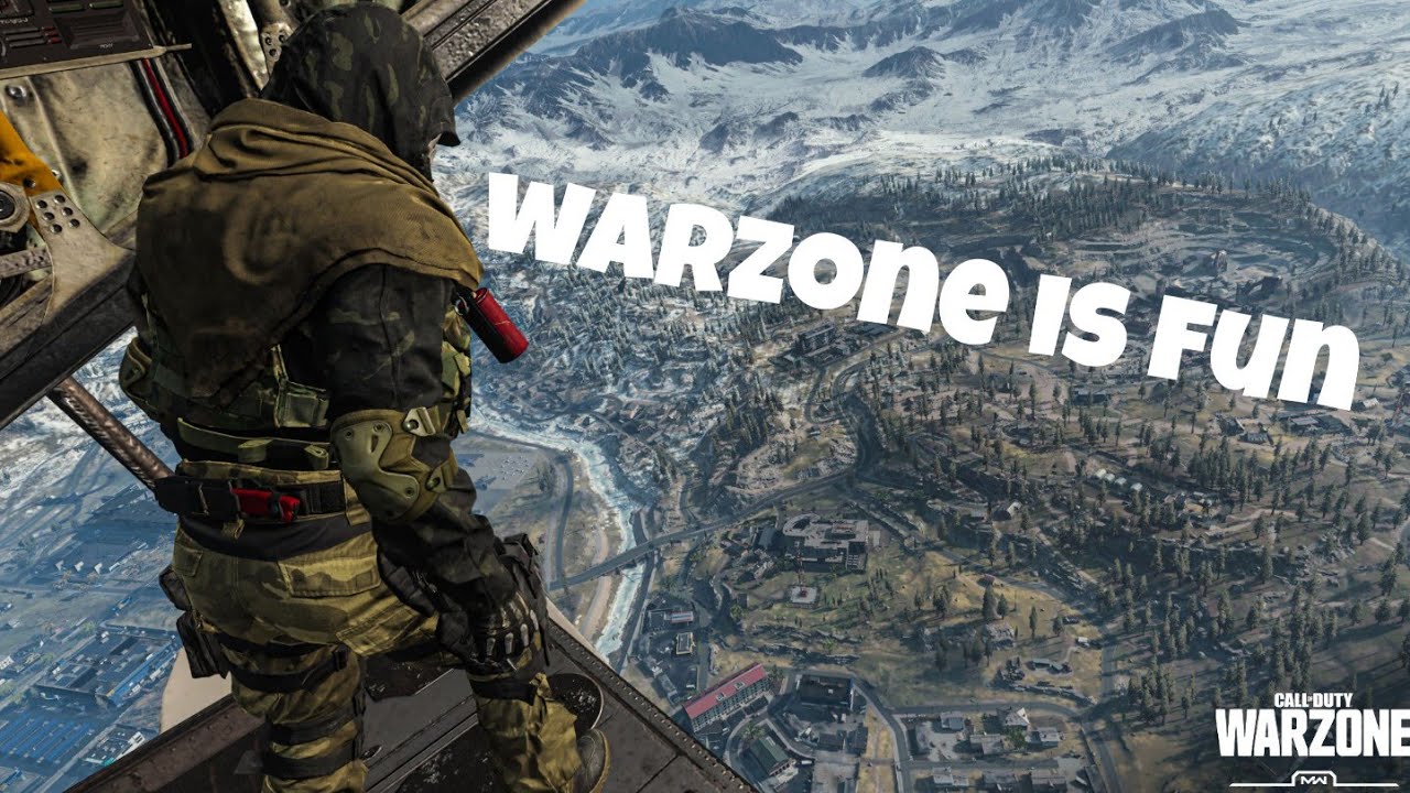 Playing warzone - YouTube