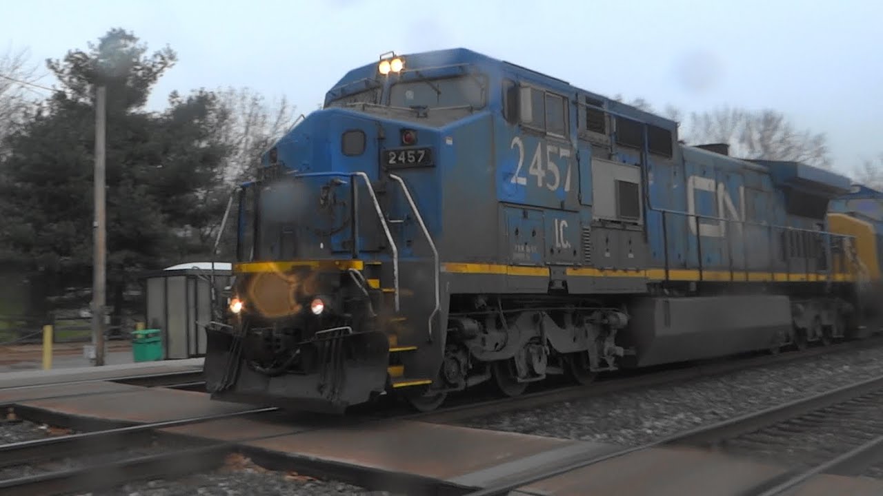 IC Blue Devil Leading CSX K145 With NS, Too! - YouTube