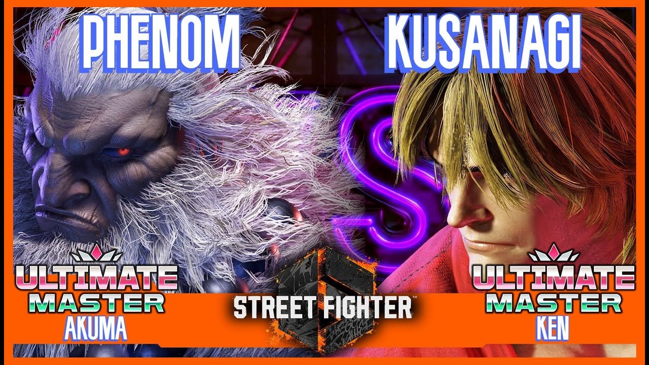 SF6 Match ♦ PHENOM (Akuma) vs KUSANAGI (Ken) ♦ High level matches - YouTube