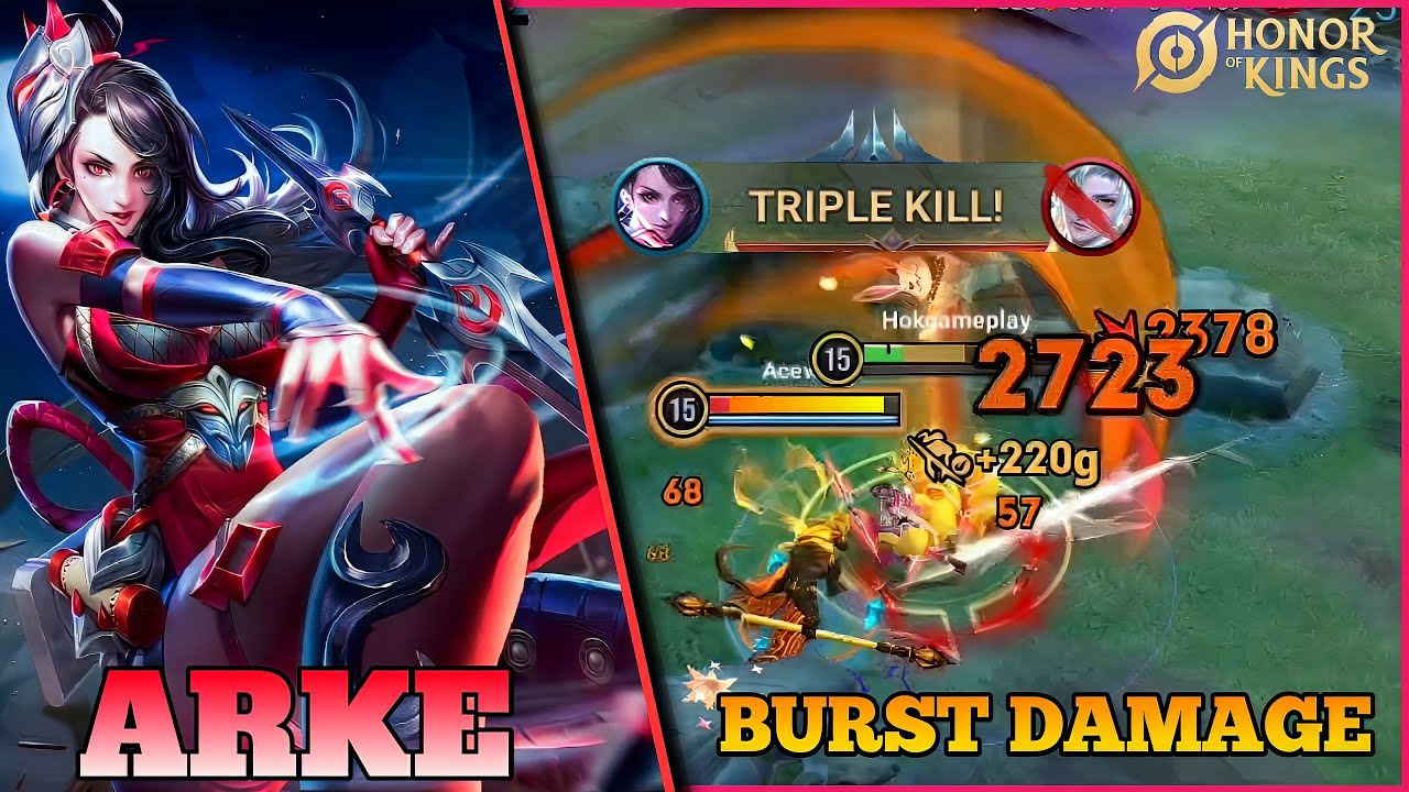 ARKE honor of king BUILD BURST DAMAGE GAMEPLAY RANK MASTER - YouTube