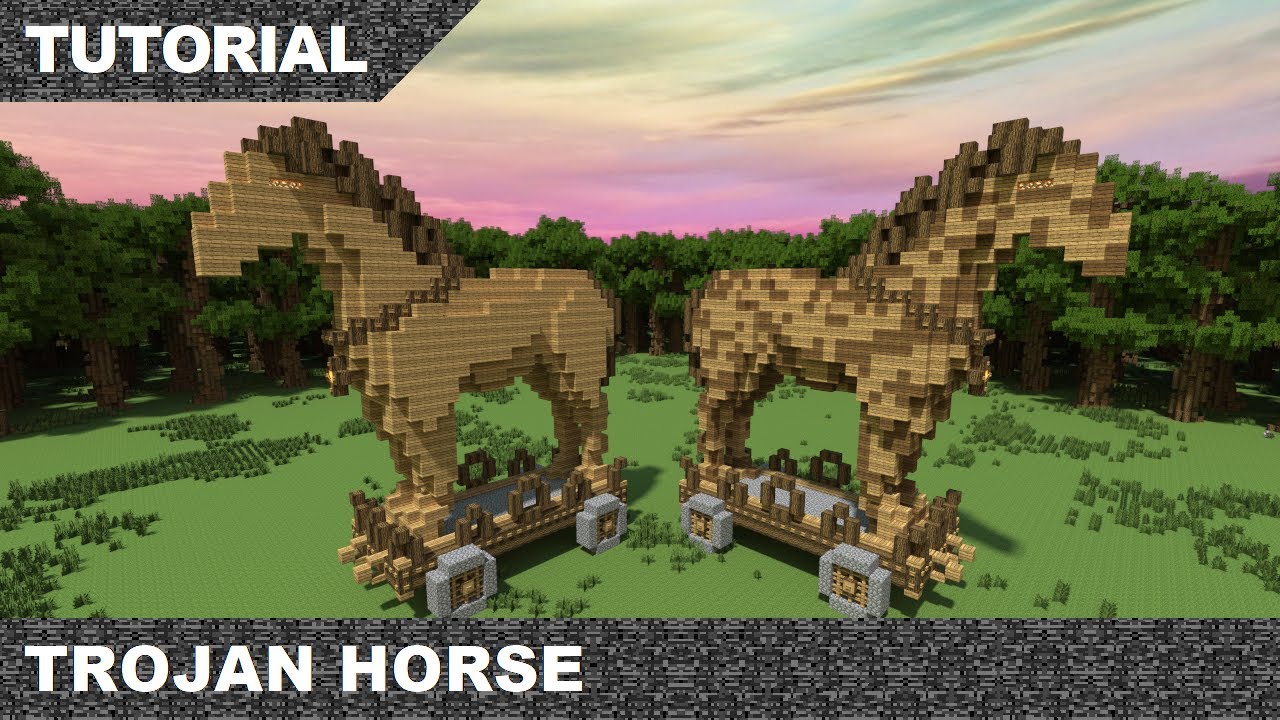 Minecraft Trojan Horse Tutorial & Download - YouTube