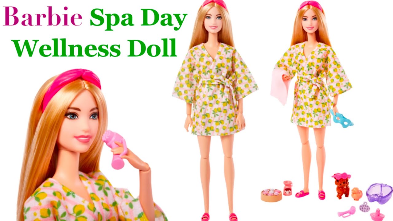 Barbie Spa Day Doll Unboxing! What’s Inside this Wellness Doll filled ...
