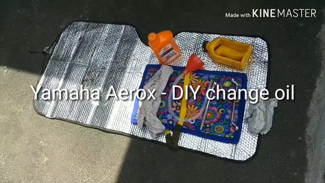 Yamaha Aerox - DIY change oil - YouTube