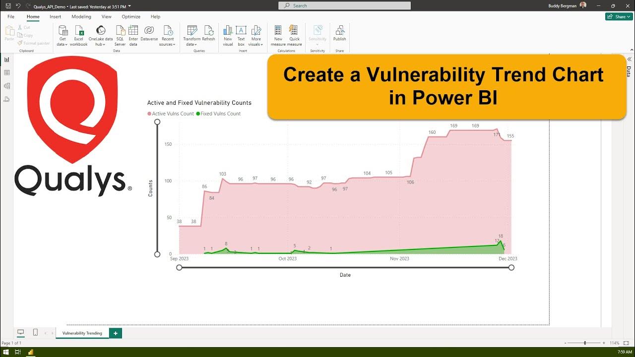 Create a Qualys Vulnerability Trend Chart - YouTube