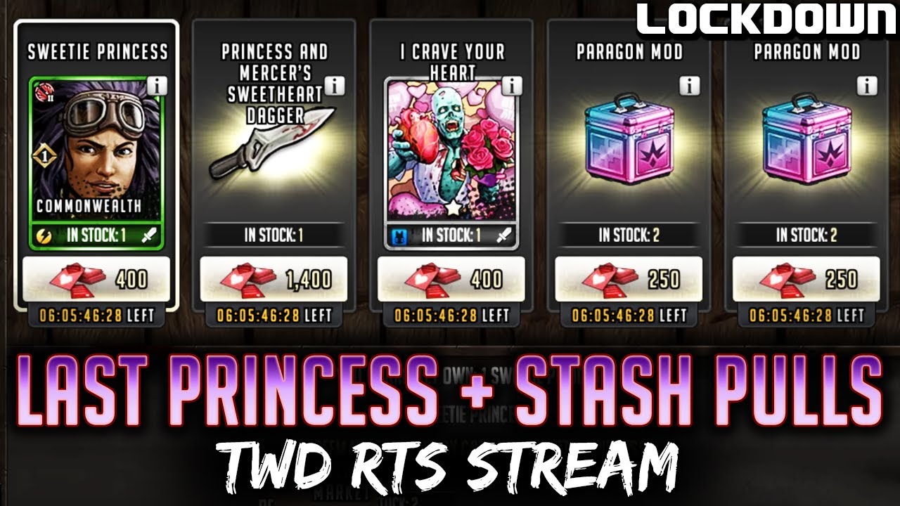 Last Princess + Stash Pulls! TWD RTS Stream - The Walking Dead: Road to ...