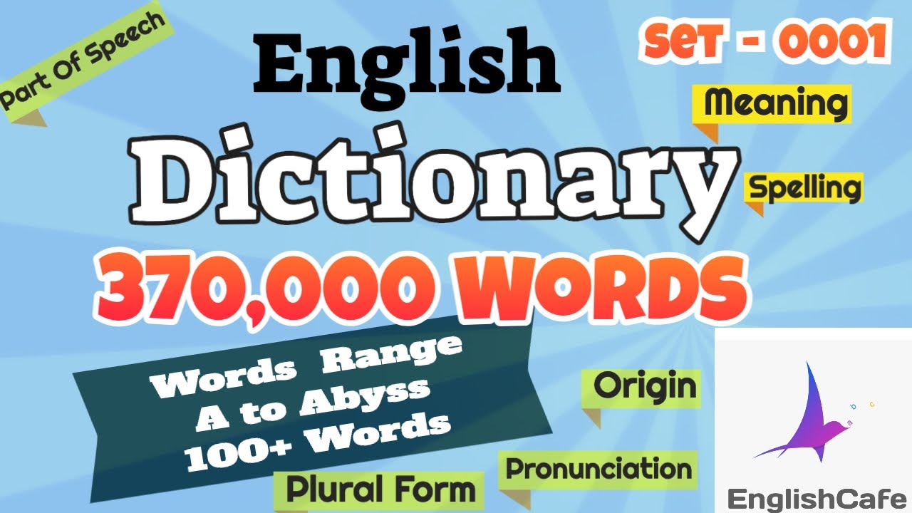 Set0001 of English Dictionary Words-Spelling Meaning Pronunciation ...