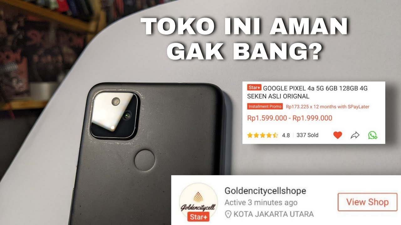 Unboxing Pixel 4a 5G dari toko GoldenCityCell - YouTube