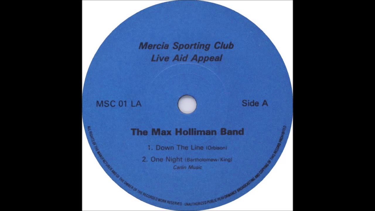 Max Holliman Band - Live Aid Appeal (7" 33rpm Vinyl Record) 1985 EP ...