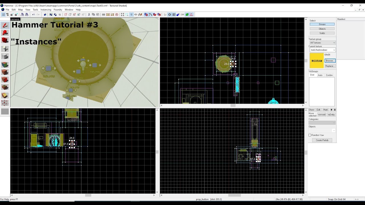 Portal 2 Hammer Tutorial #3 - Instances - YouTube